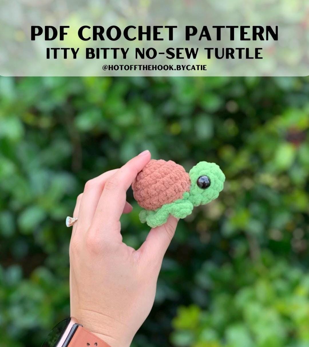 Itty Bitty No-sew Turtle Crochet Pattern (PDF) - Etsy