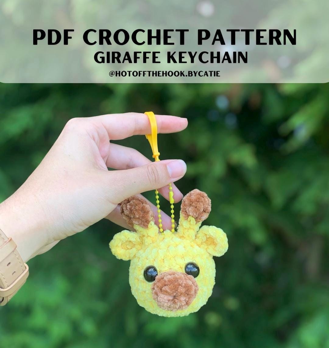 Giraffe Keychain Crochet Pattern (PDF Pattern) - Etsy