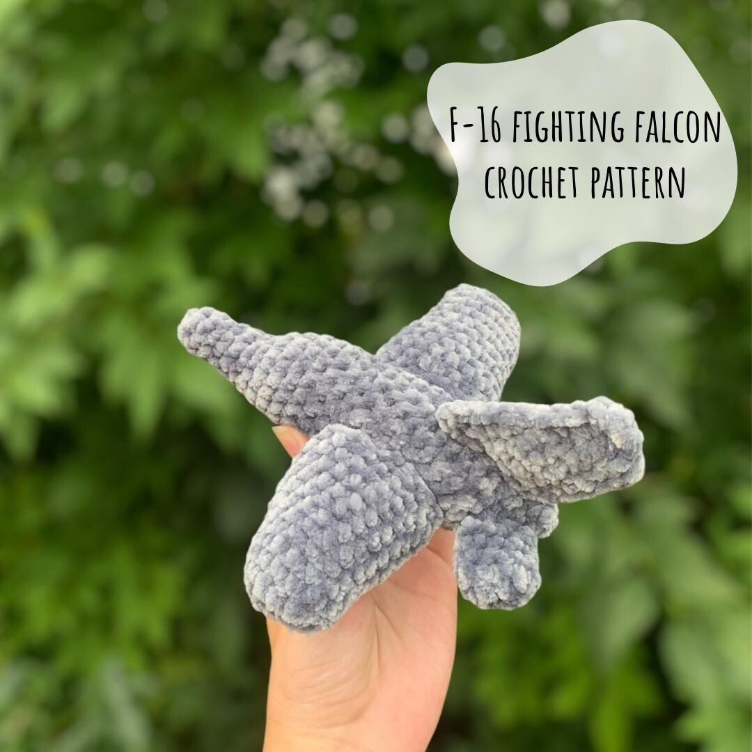 F-16 Fighting Falcon Crochet Pattern (PDF Pattern) - Etsy