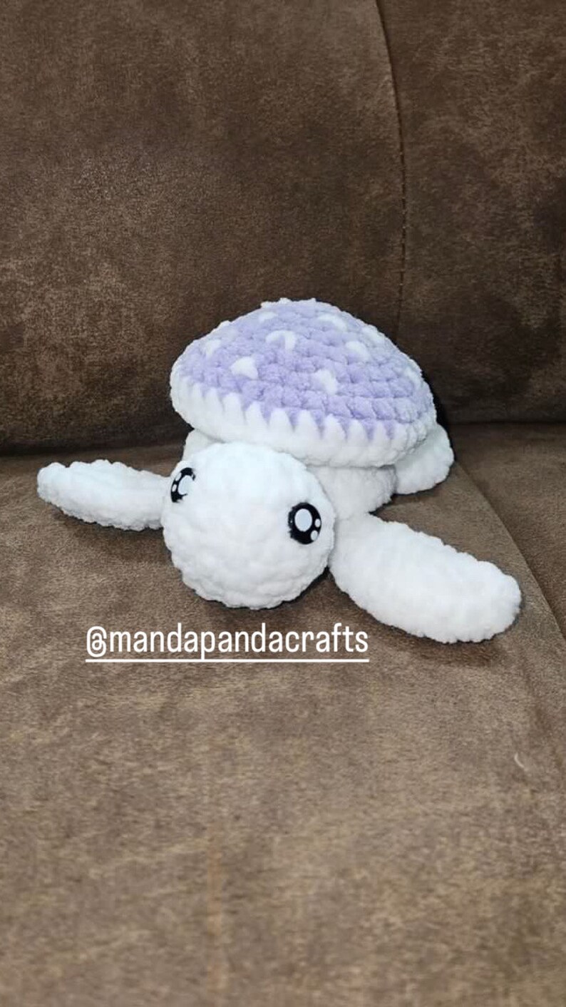 Crochet Pattern | Myrtle the Turtle | Turtle Crochet Pattern | Mushroom ...