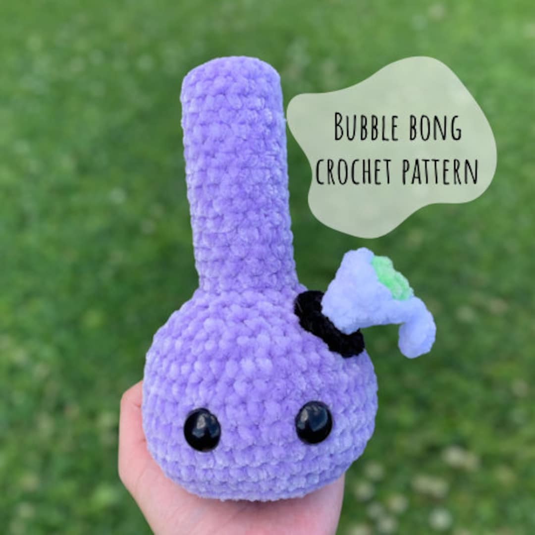 Crochet Pattern | Bubble Bong Pattern | Crochet Bong Pattern | Bong ...