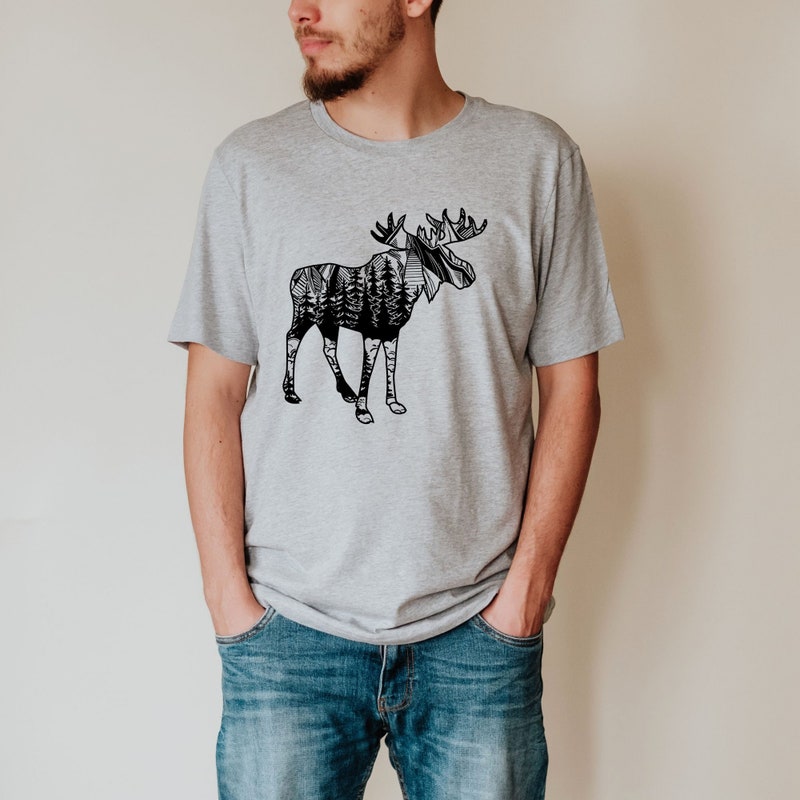 Moose T Shirt - Etsy