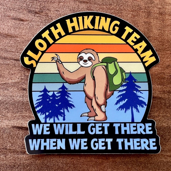 Sloth Hiking Team - Etsy