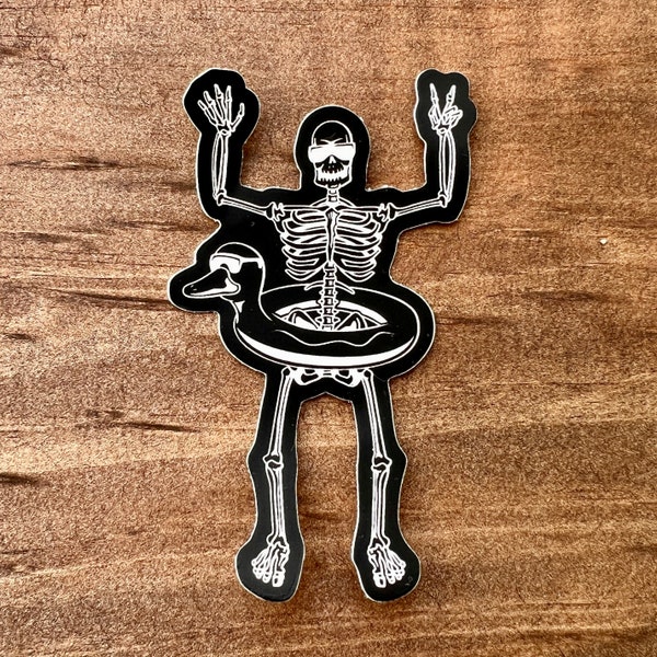Swimming Skeleton - Etsy