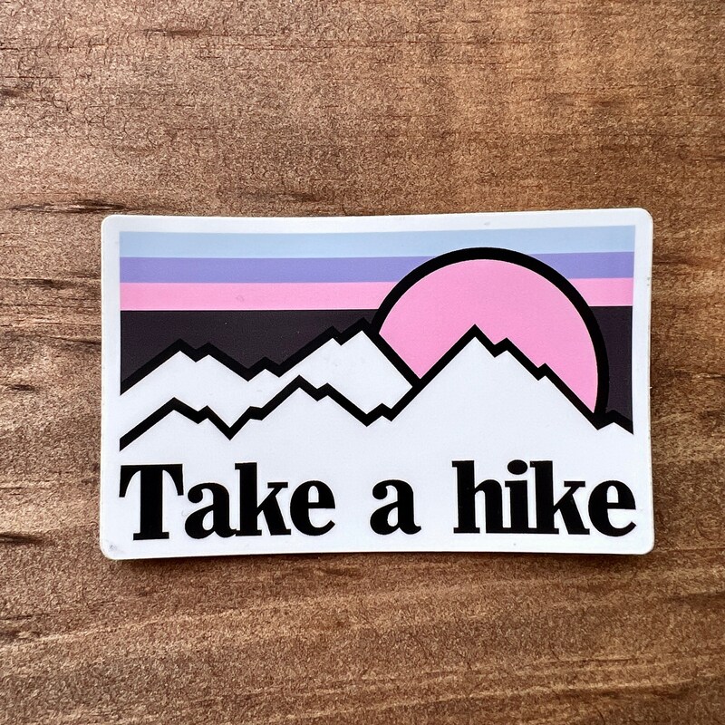 Hiking Sticker - Etsy