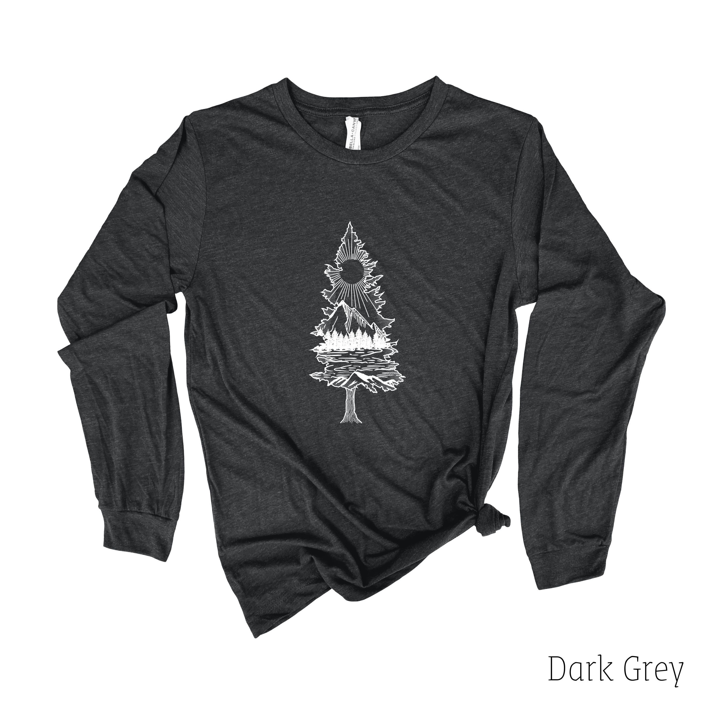 Tree Long Sleeve © Tree Shirt Forest T Shirt Explore Tshirt - Etsy