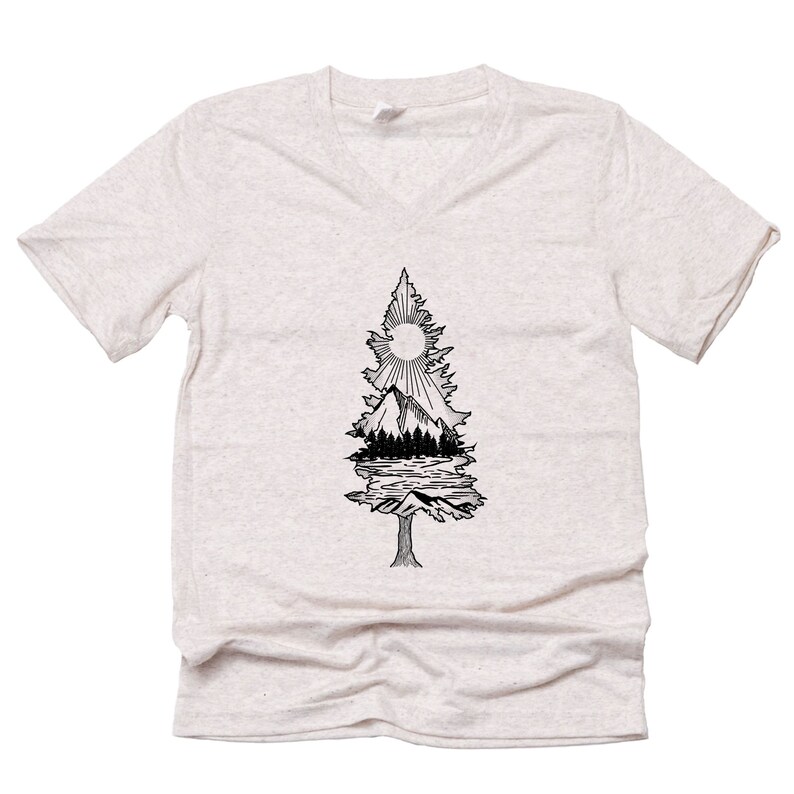 Pine Tree Shirt Forest Shirt Nature T Shirt Camping Shirt | Etsy