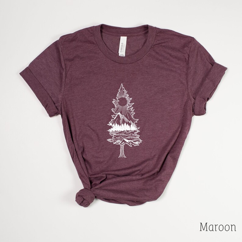 Tree Shirt Womens Shirts Shirts for Women Graphic Tee - Etsy