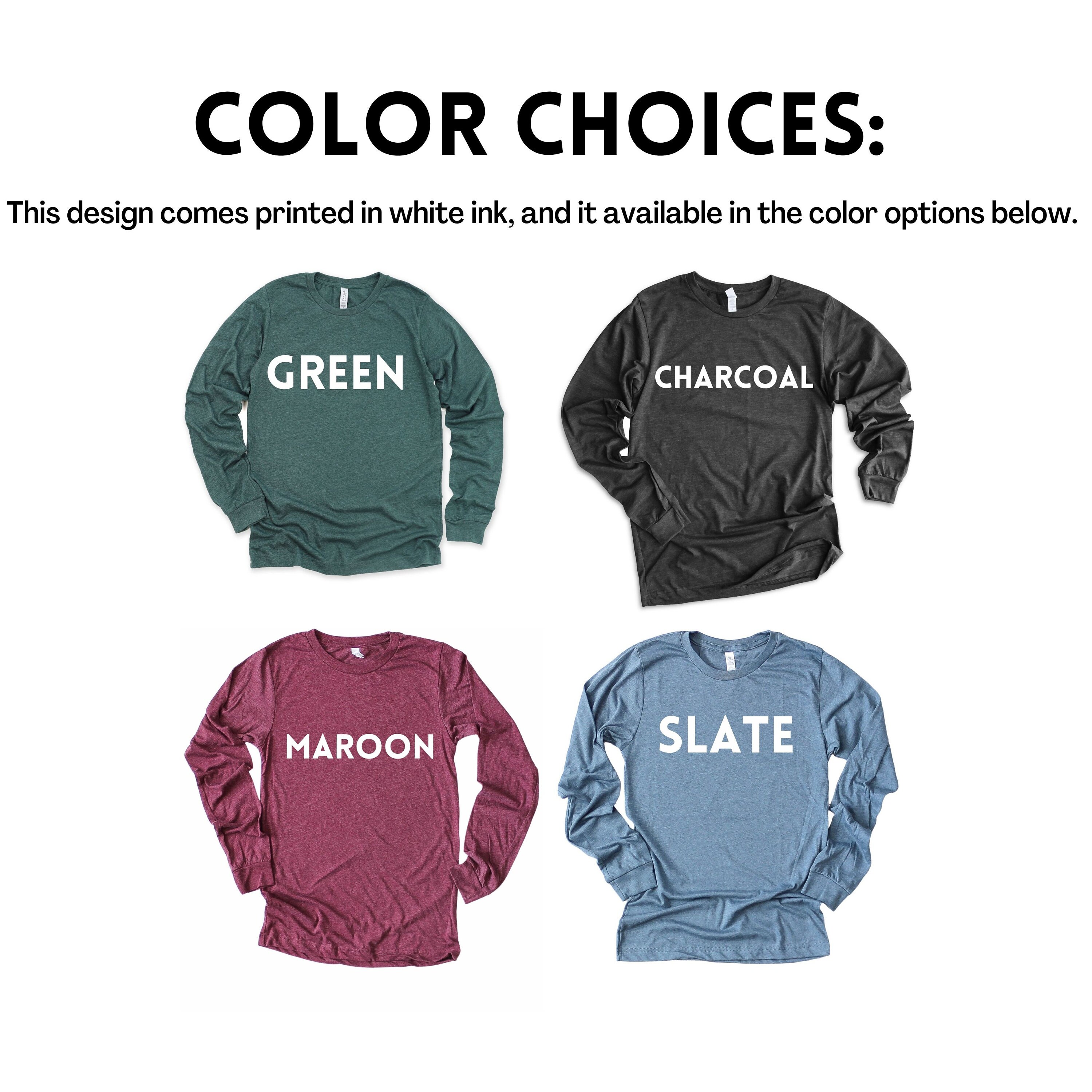 Pine Tree Long Sleeve Shirt Forest Shirt Camping Shirt | Etsy