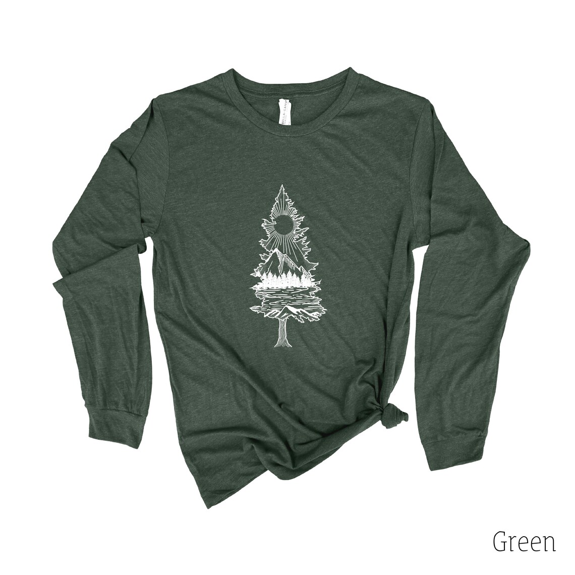 Tree Long Sleeve © Tree Shirt Forest T Shirt Explore Tshirt - Etsy