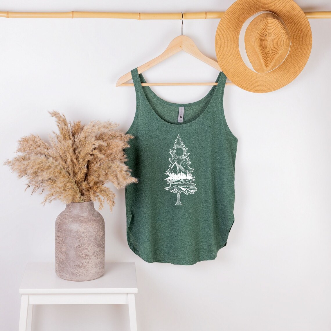 Nature Tank Top Tree Lover Shirt Adventure Shirt Camping | Etsy