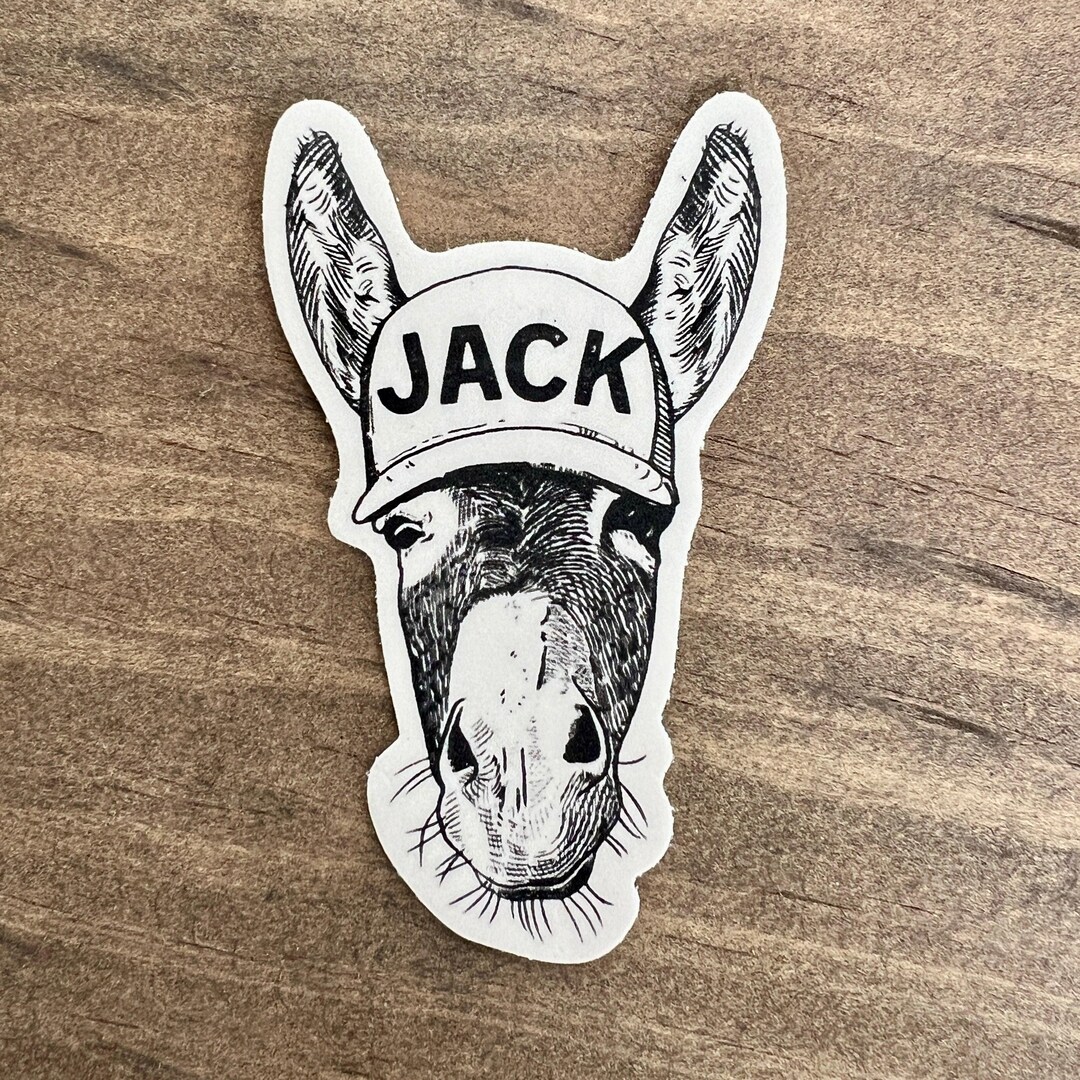 Jack Ass Sticker - Funny Car Decal | Weatherproof Bumper Sticker Made ...
