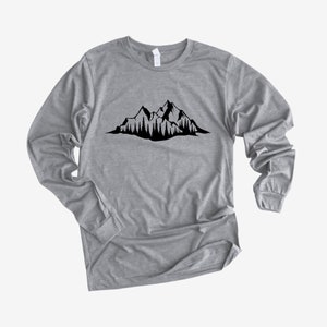 Tree Long Sleeve Shirt, Treeline, Forest Nature, Camping, Mountains ...