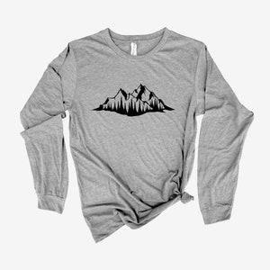 Tree Long Sleeve Shirt, Treeline, Forest Nature, Camping, Mountains ...