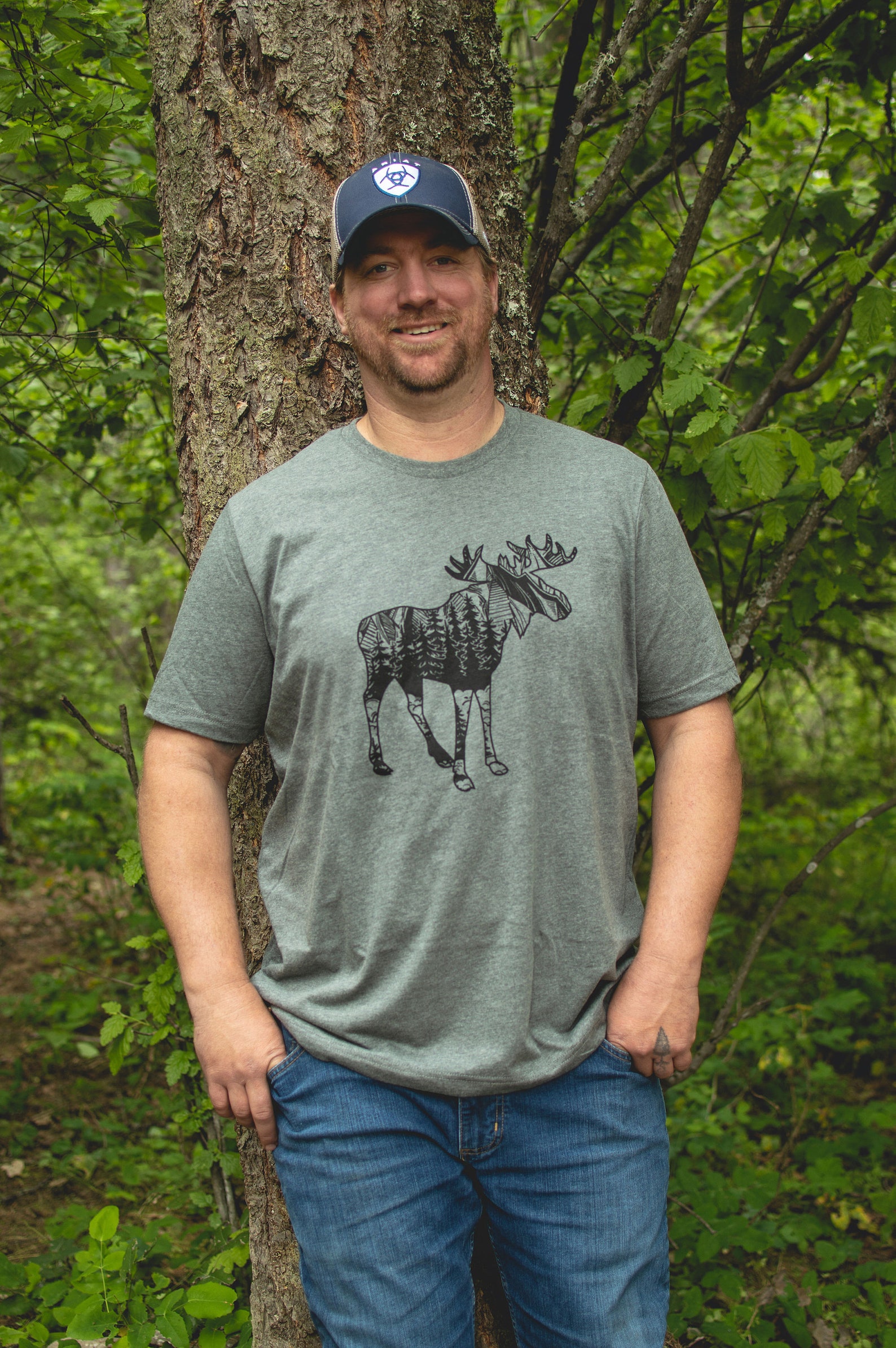 Moose T Shirt moose lover gift wildlife tshirt nature | Etsy