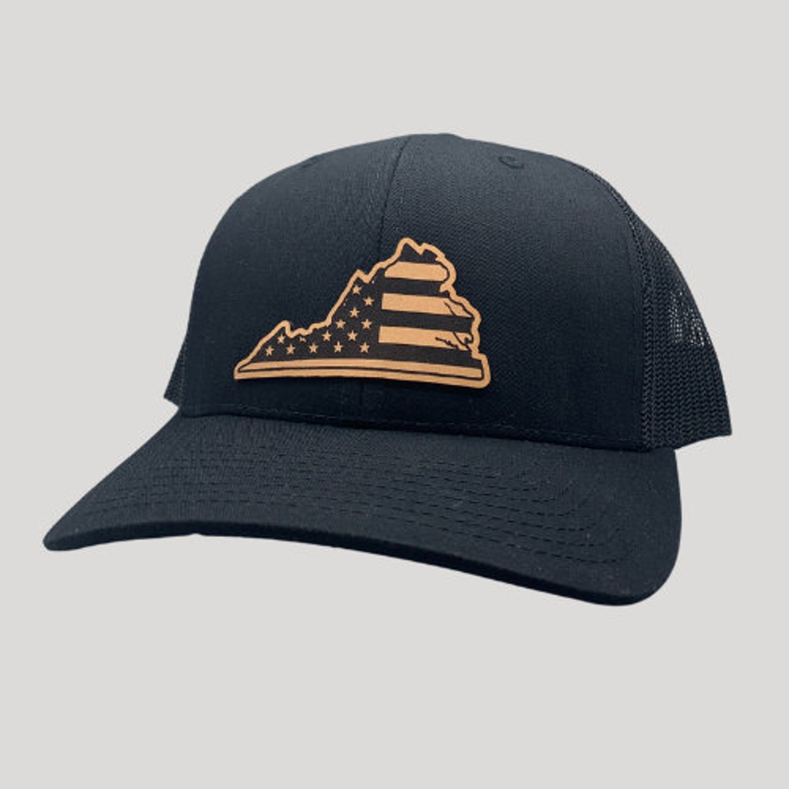 Virginia Flag Hat Virginia Snapback Hat Leather Patch | Etsy