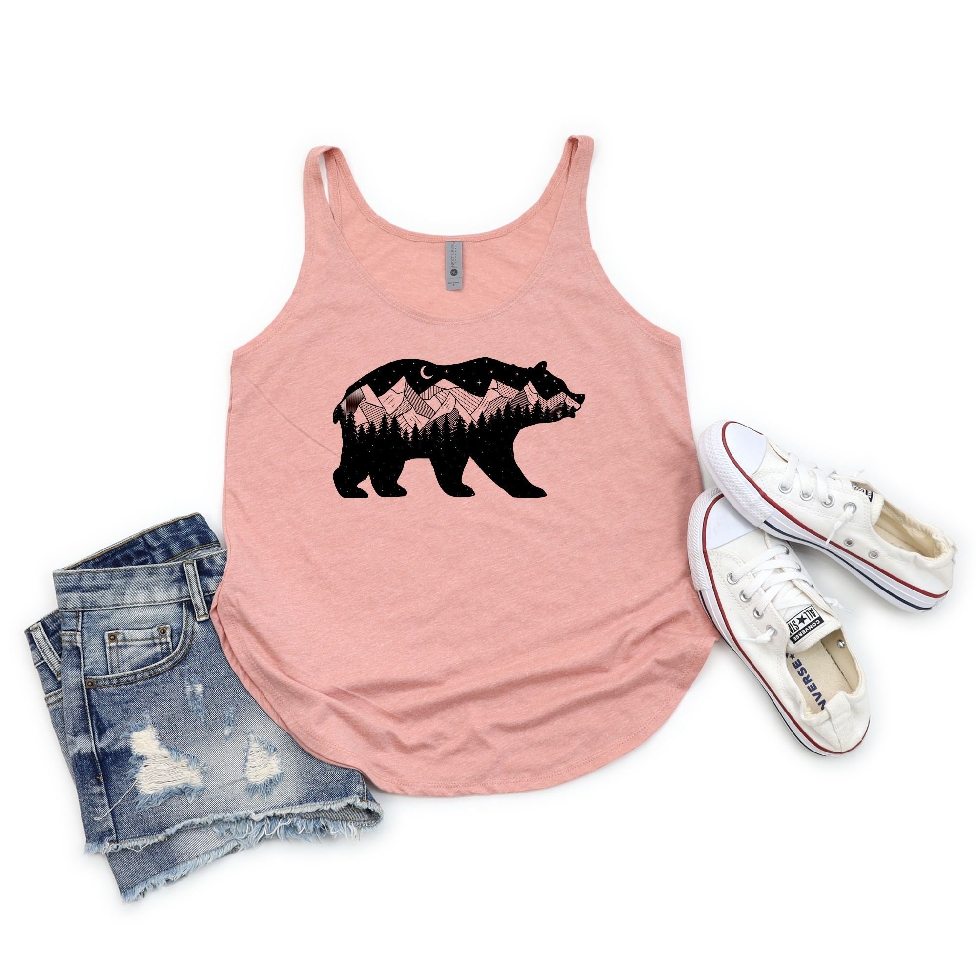 Bear Tank © / Bear Shirt / Bear Lovers / Animal Clothing / - Etsy