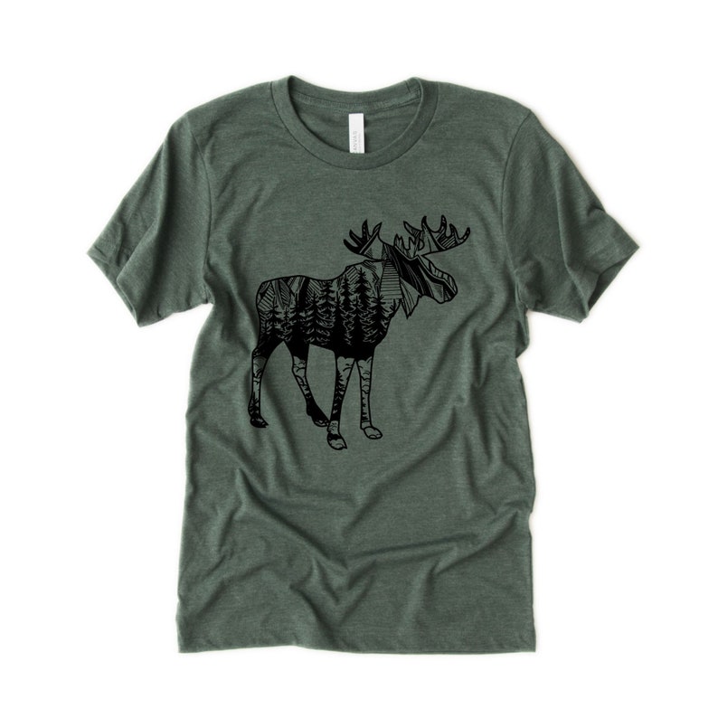 Moose Shirts for Women Cute Moose T Shirt Wildlife Shirts | Etsy