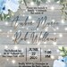 Editable WEDDING INVITATION, Light Blue Floral Wedding Template, Diy ...
