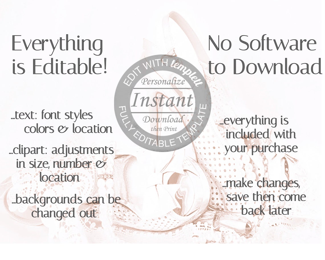 Editable DETAILS Insert WEDDING CARD, Eucalyptus Greenery, Wedding ...