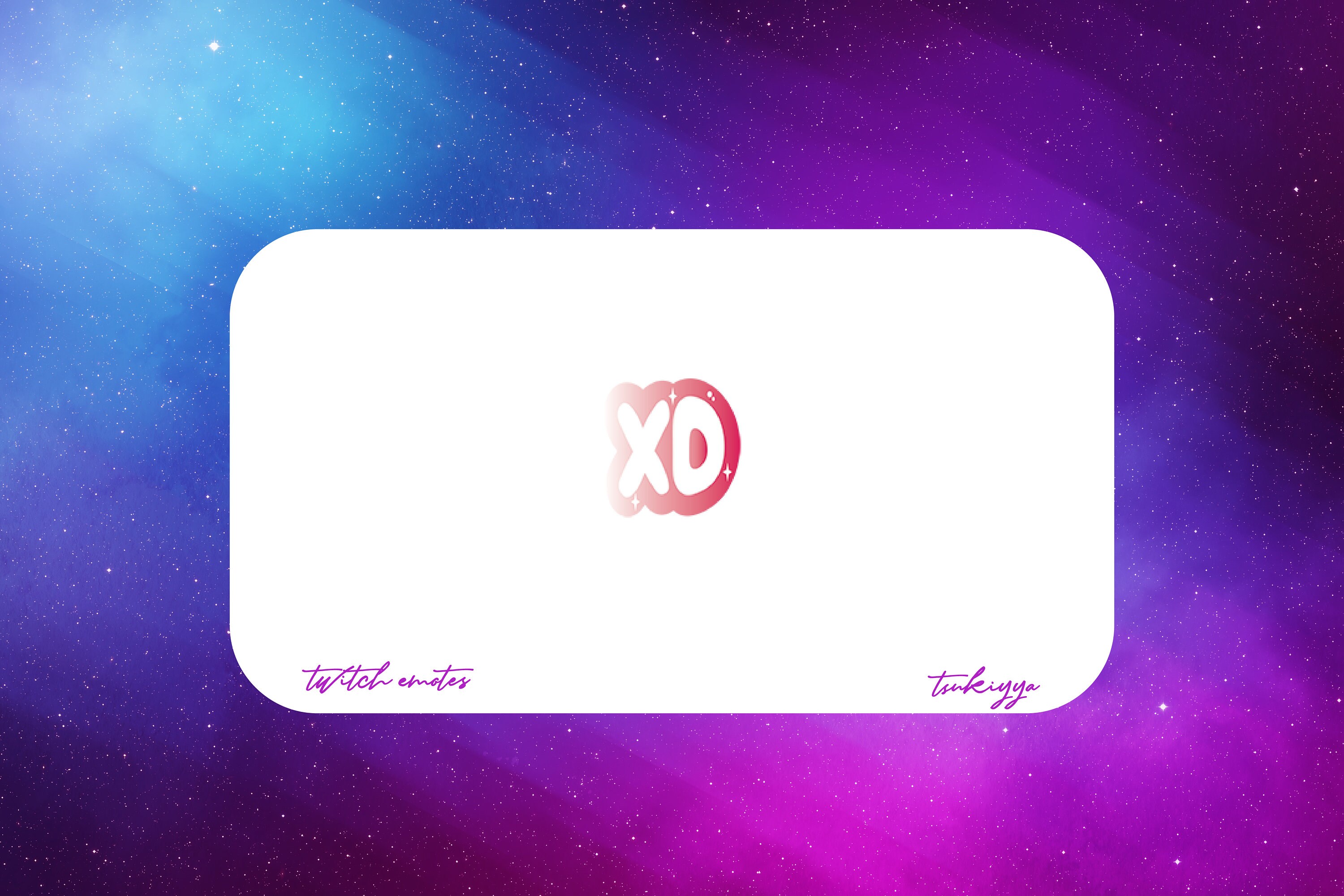 Kawaii Cute xD Emote para Twitch, Discord y otras plataformas de ...