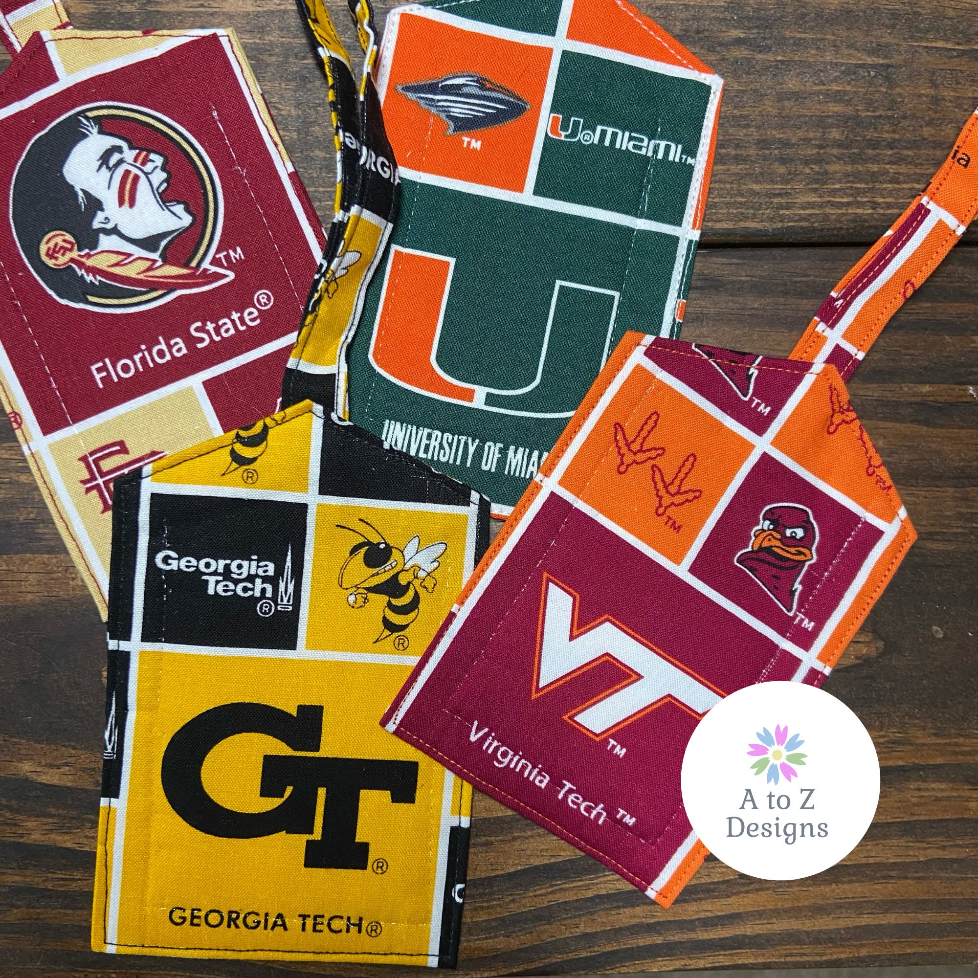 Luggage Tags - College SEC & ACC - Etsy