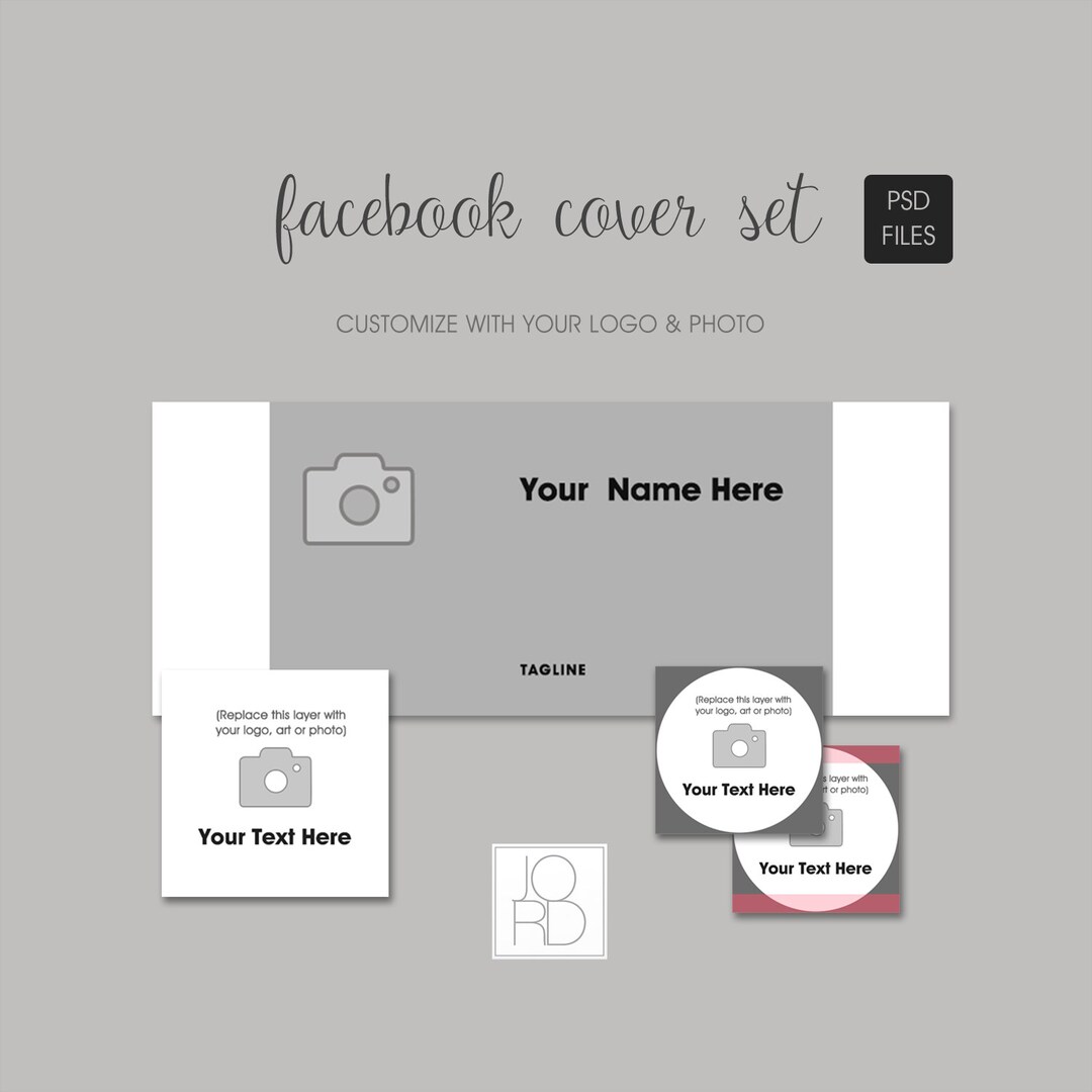 Facebook Cover & Profile Blank Template - Etsy