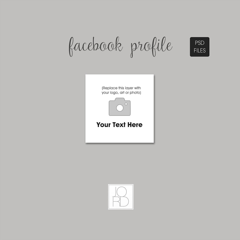 Facebook Profile Template - Blank - Etsy