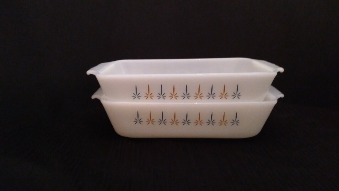Vintage Fire King Baking Dish/bread/loaf Pan/candle Glow Pattern 1960s-1970s(sg, B2) - Etsy