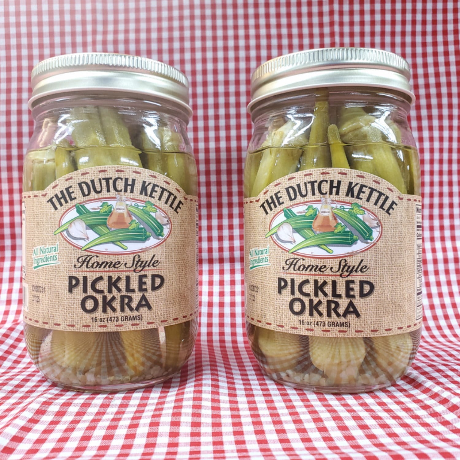 The Dutch Kettle Amish Home Style Pickled Okra 2/16 Oz. Jars - Etsy