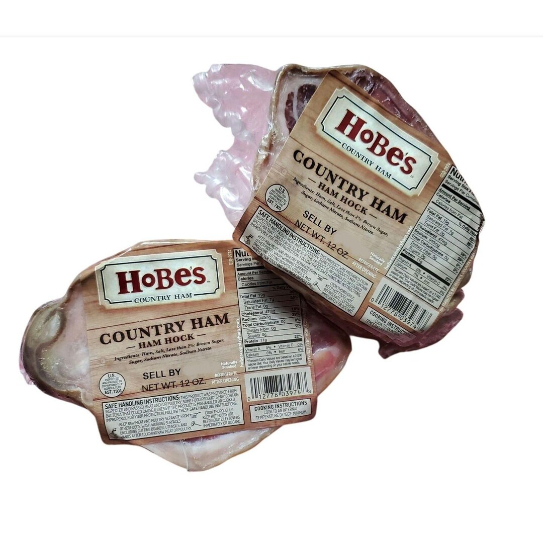 Hobe's Country Ham Hock 2/12 Ounce Packs - Etsy