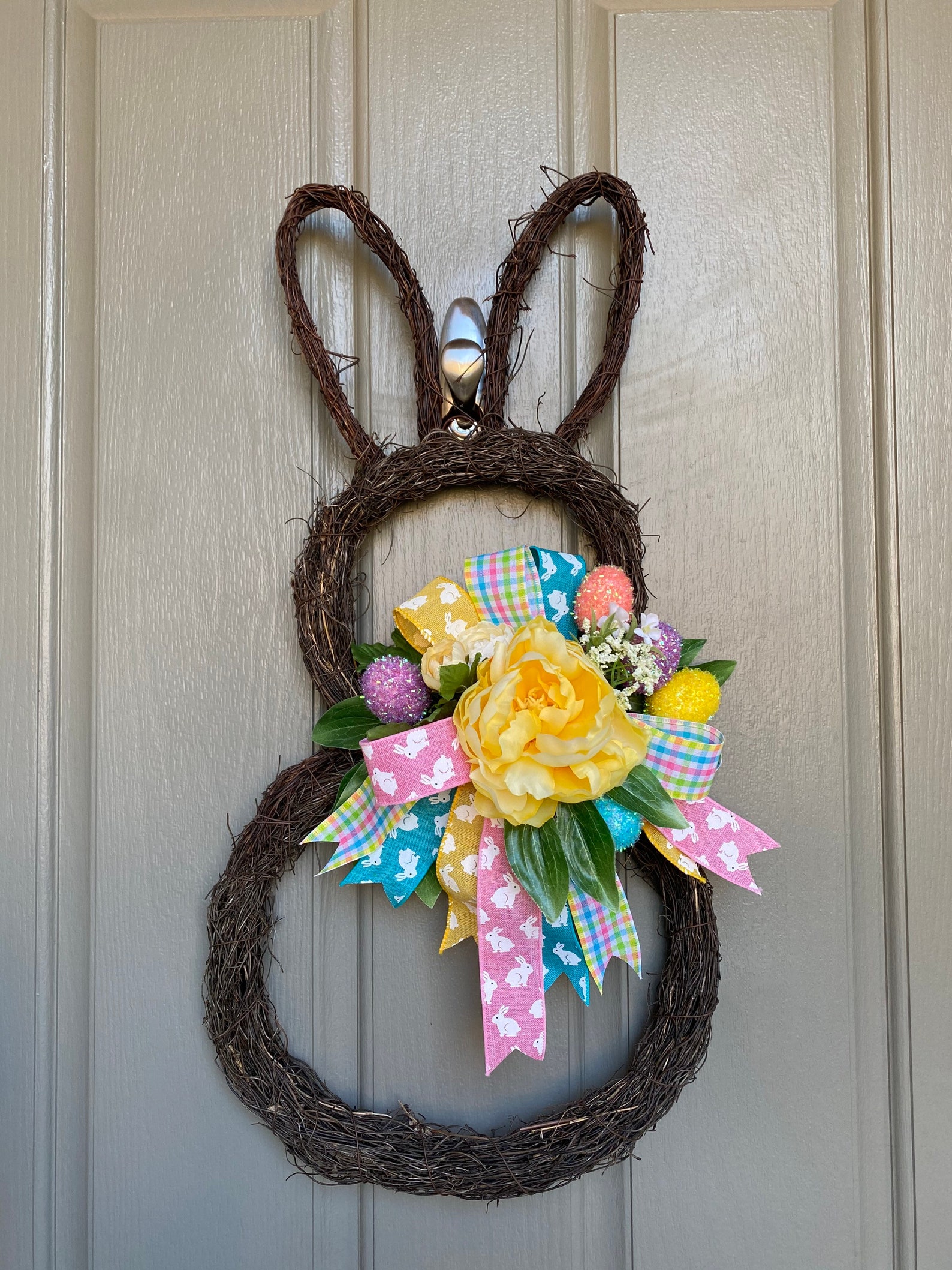 Twig Bunny Wreath, Easter Bunny Wreath, Bunny Shape Wreath - Etsy