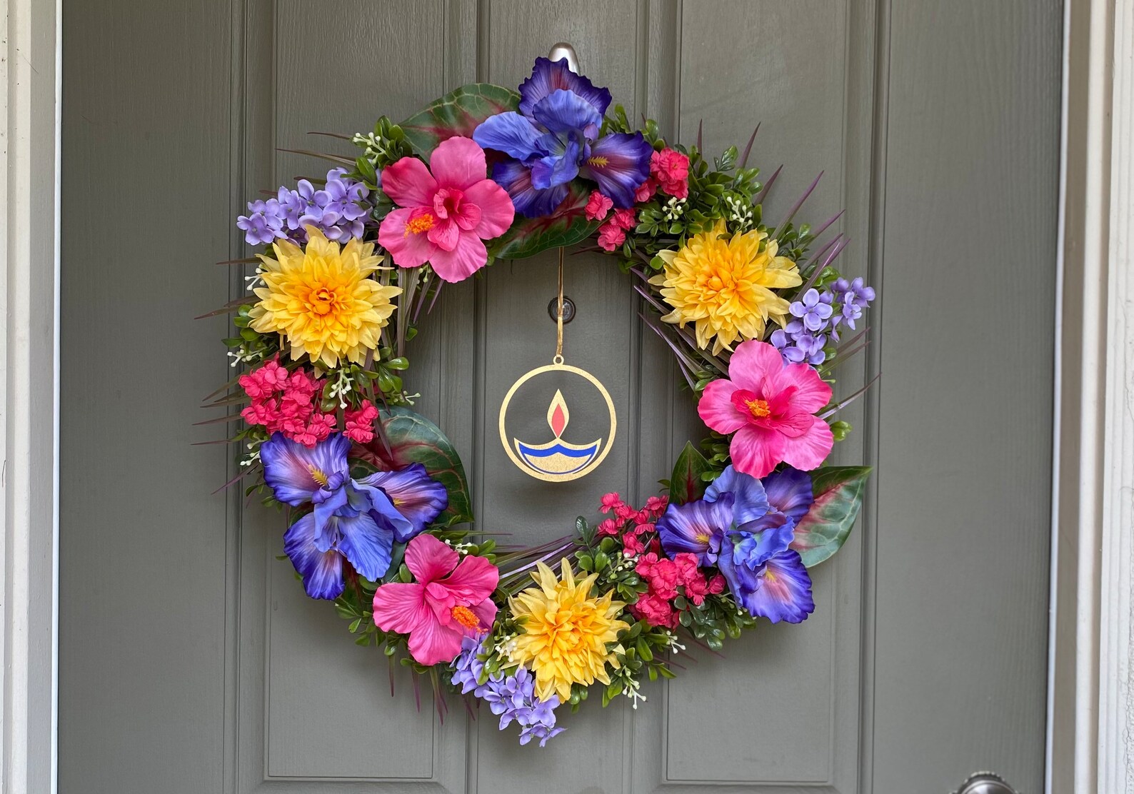 Diwali Wreath Diwali Decor Diwali Door Decor Wreath With - Etsy