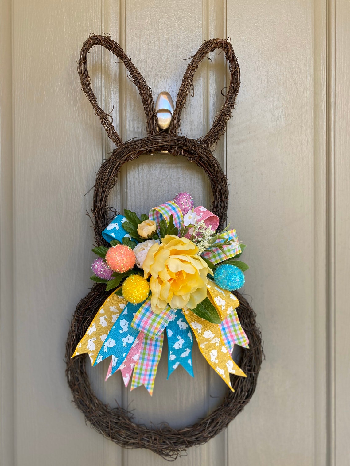 Twig Bunny Wreath, Easter Bunny Wreath, Bunny Shape Wreath - Etsy