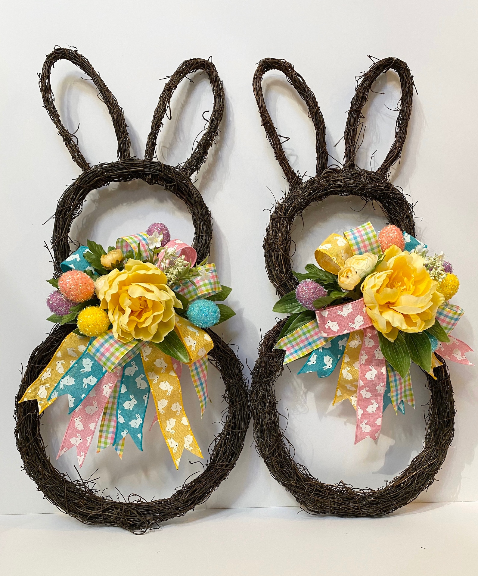 Twig Bunny Wreath Easter Bunny Wreath Bunny Shape Wreath - Etsy
