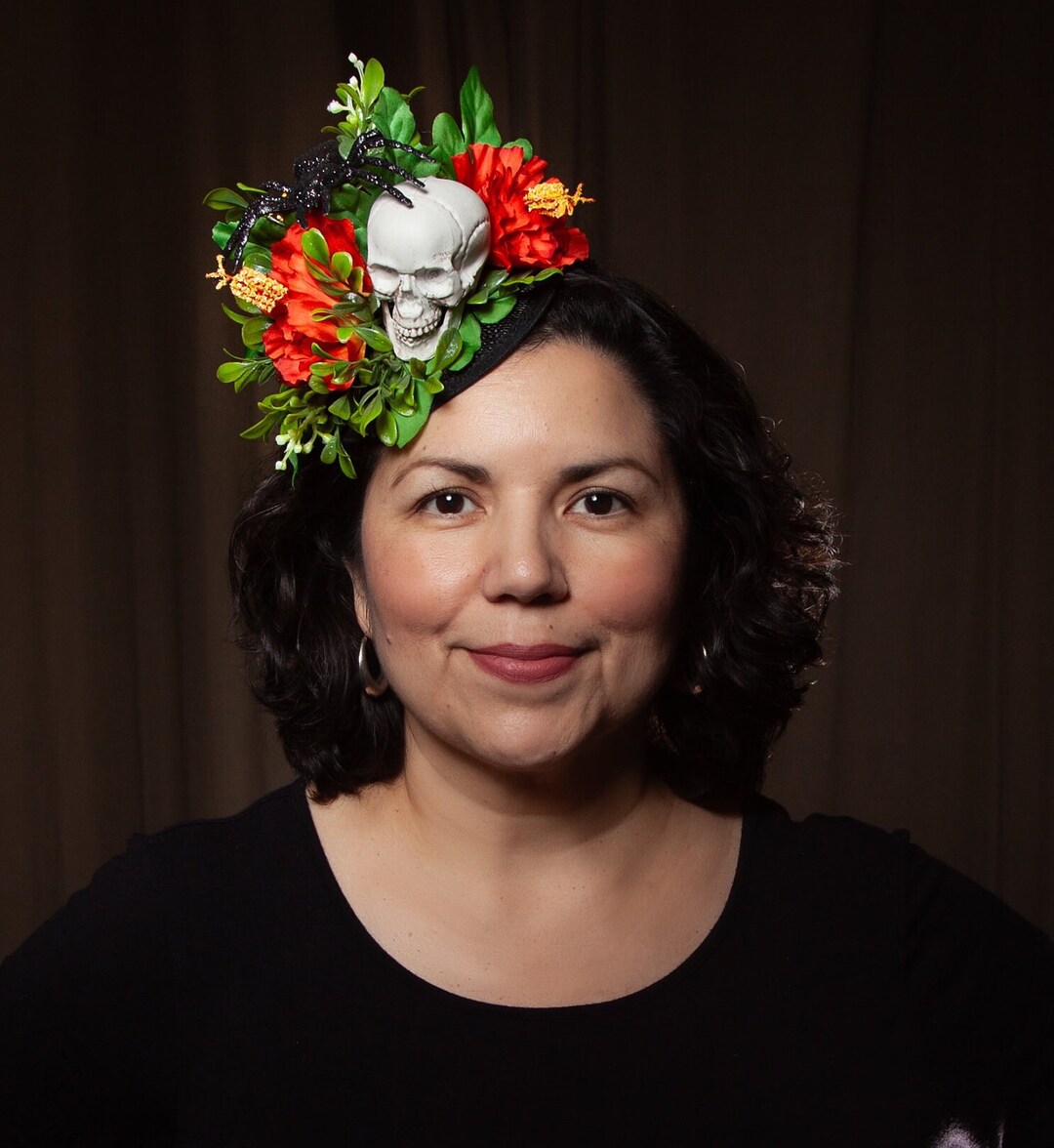 Gothic Fascinator Gothic Headband Skull Fascinator Gothic - Etsy