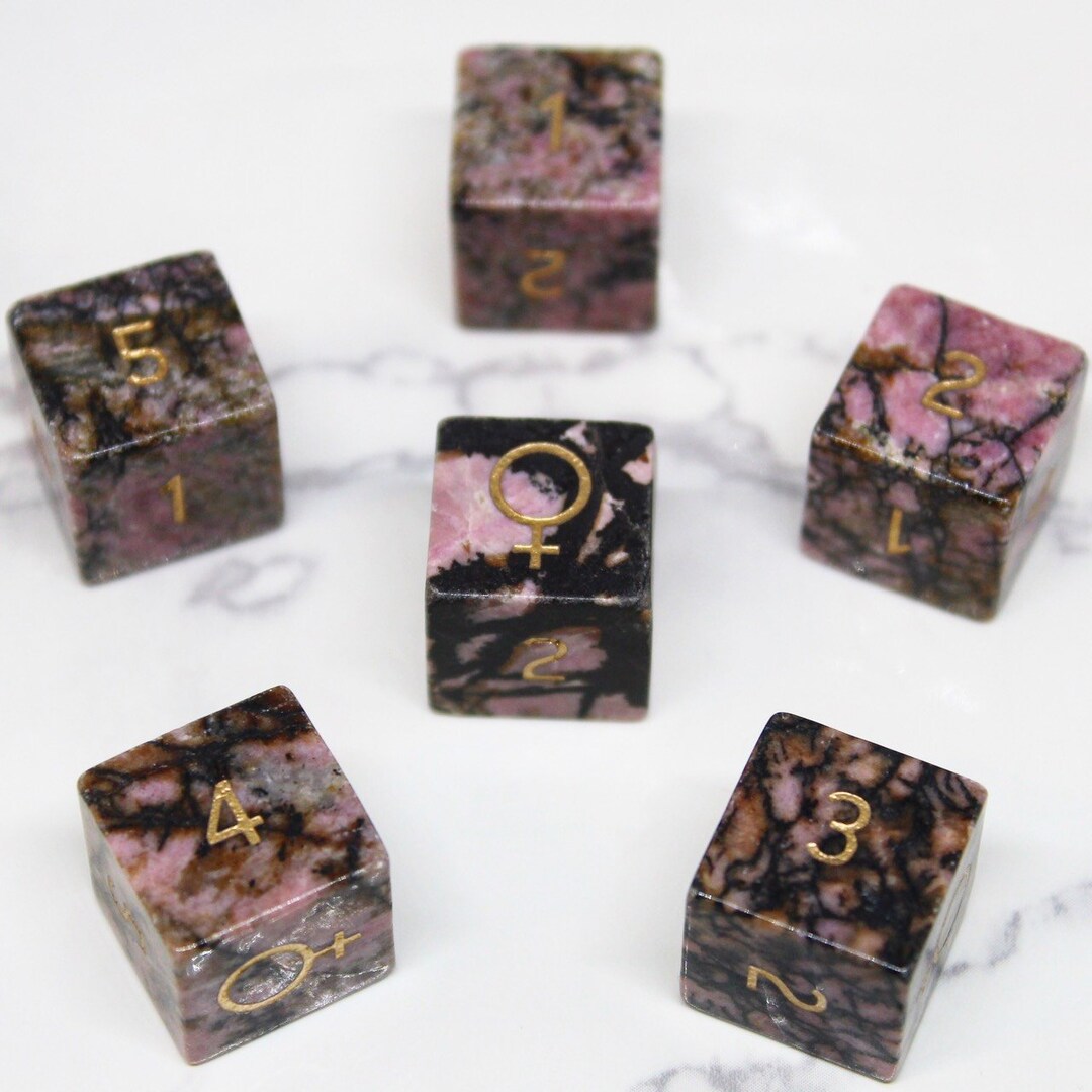 Venus Rhodonite D6 Set - Etsy