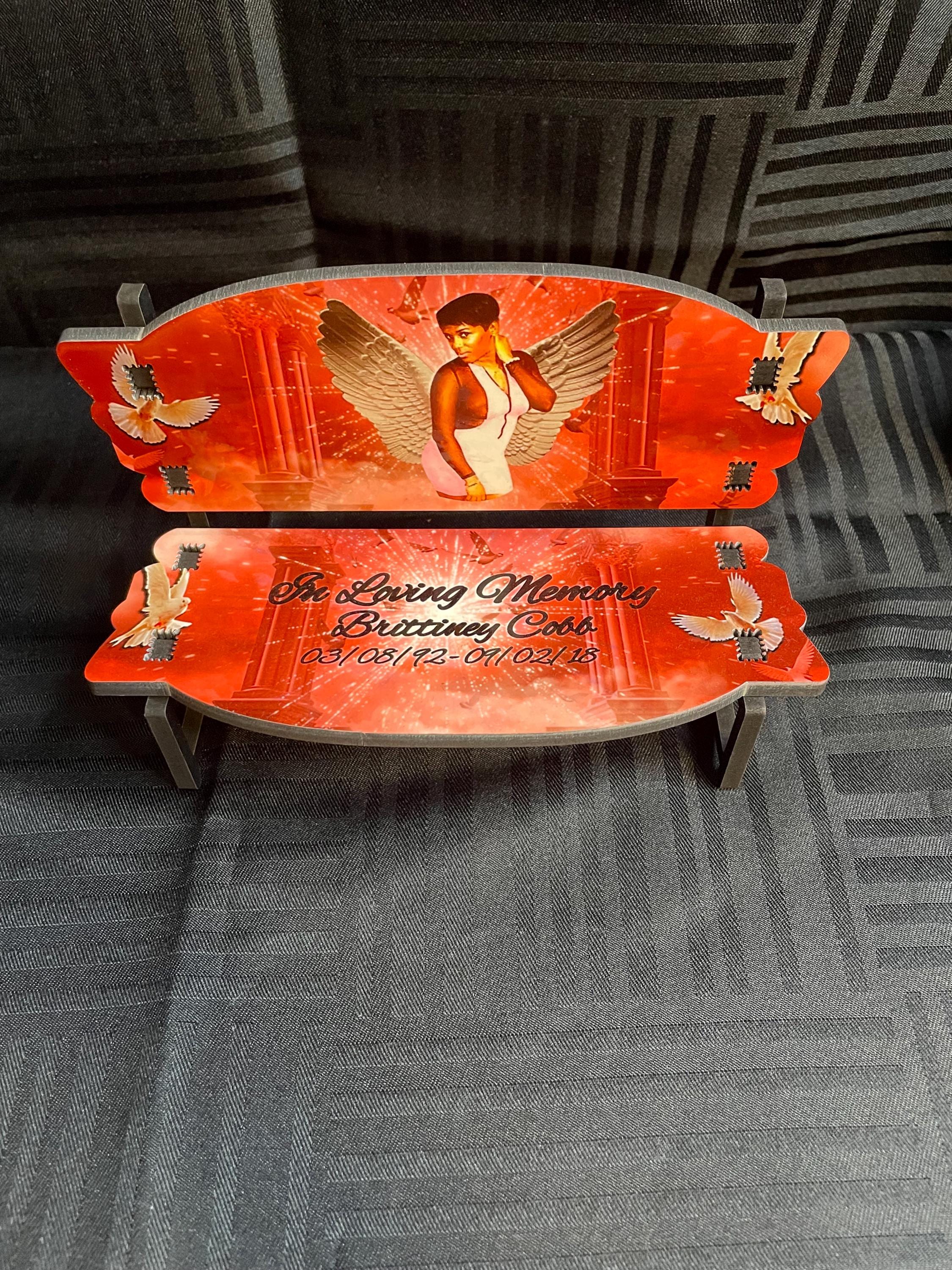 Personalized Memorial Bench | Bench | Custom Bench | Photo Bench ...