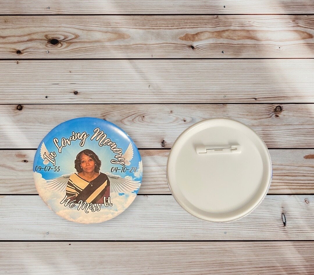 Custom Photo Buttons Sizes 3 Personalized Button Buttons 3 - Etsy