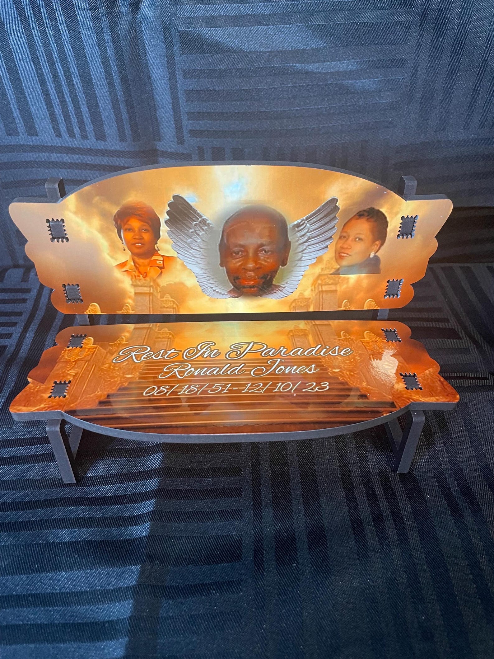 Personalized Memorial Bench | Bench | Custom Bench | Photo Bench ...