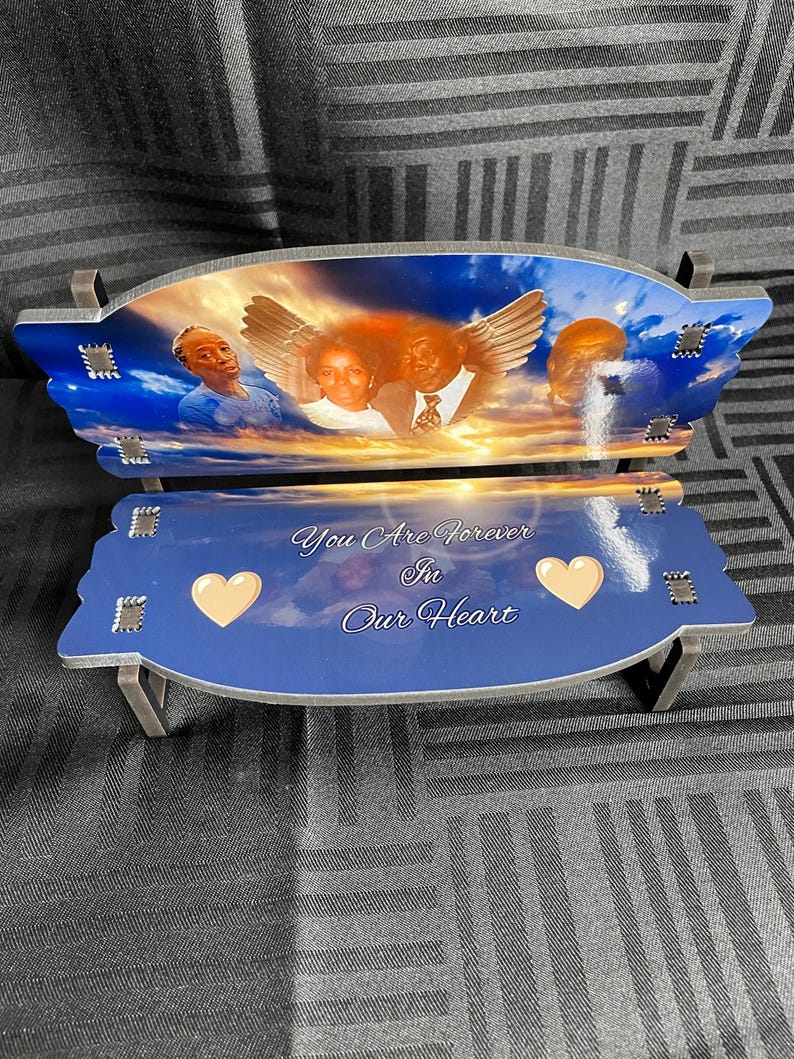 Personalized Memorial Bench | Bench | Custom Bench | Photo Bench ...