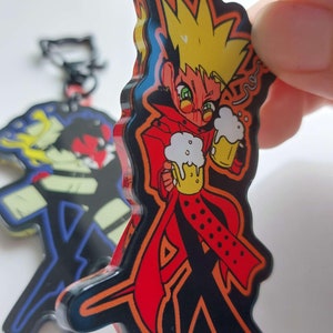 Trigun Maximum : Vash , Wolfwood & Knives Acrylic Keychain - Etsy