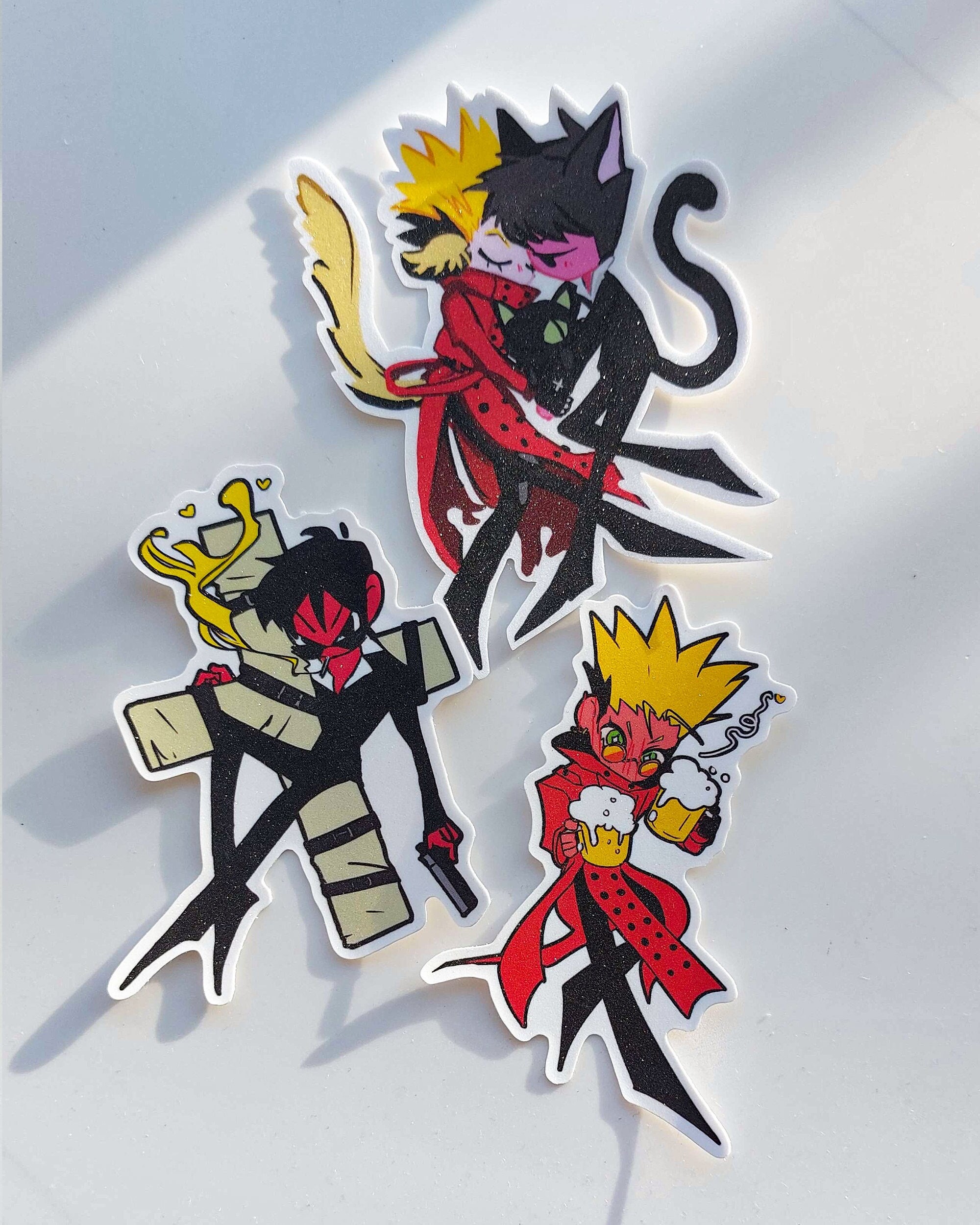 Trigun Maximum : Vash Wolfwood Glitter Sticker - Etsy