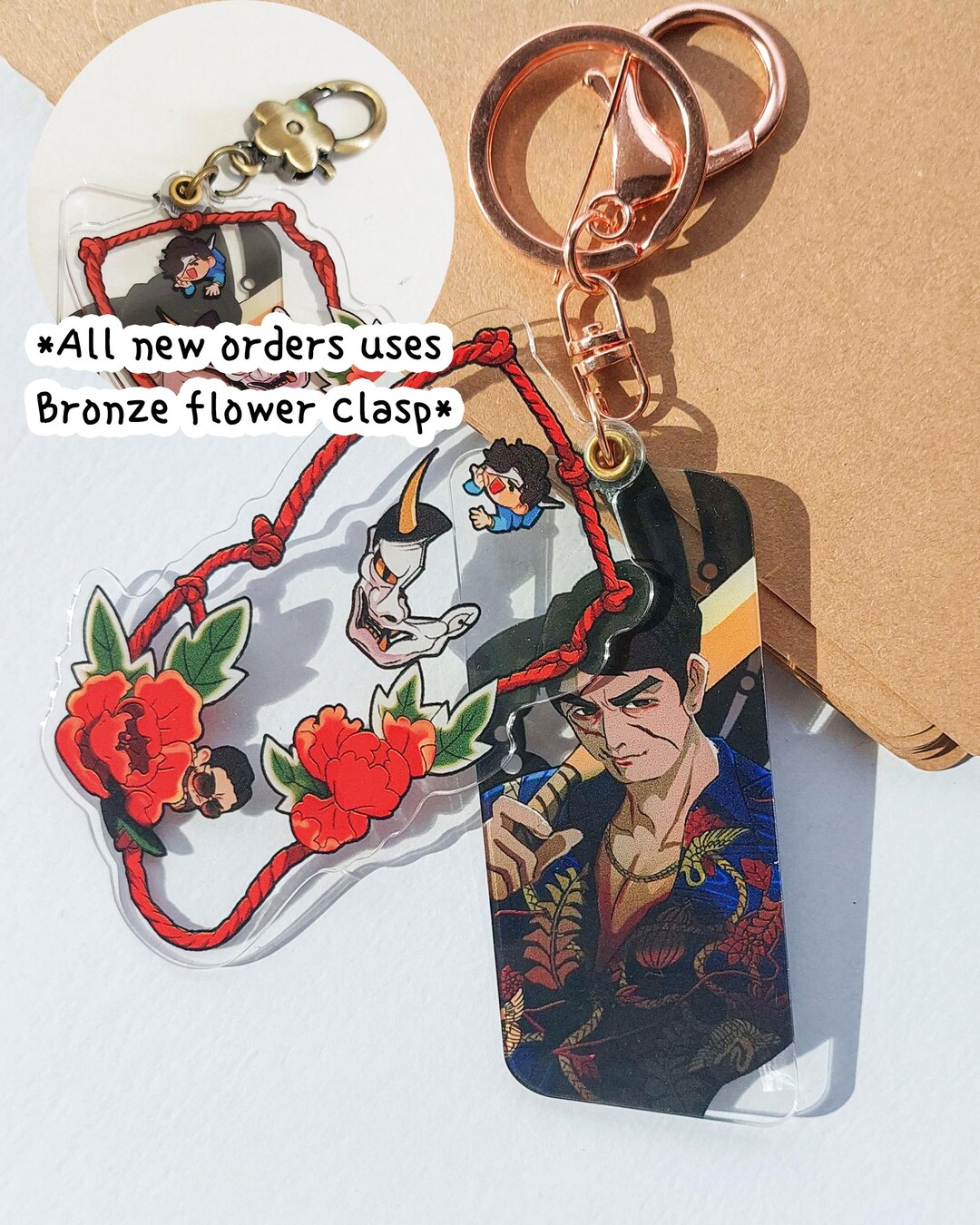 Yakuza Gaiden : Shishido Acrylic Keychain - Etsy