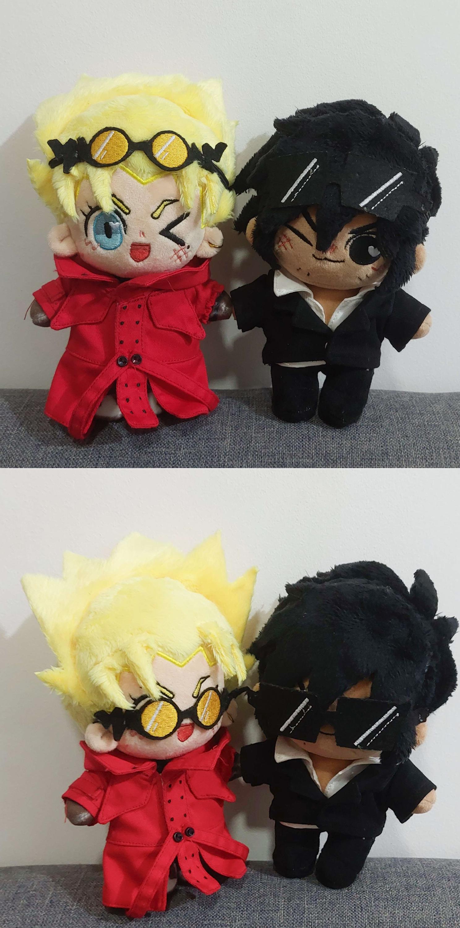 Trigun 98' Vash + Wolfwood Plush 15cm - Etsy