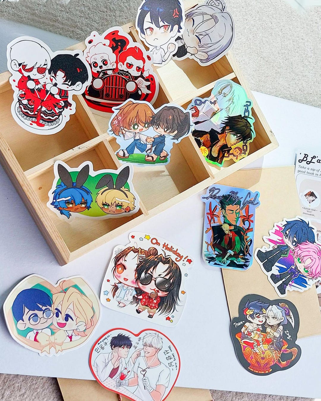 BL / Yaoi Sticker Set A Recommendation Menu - Etsy