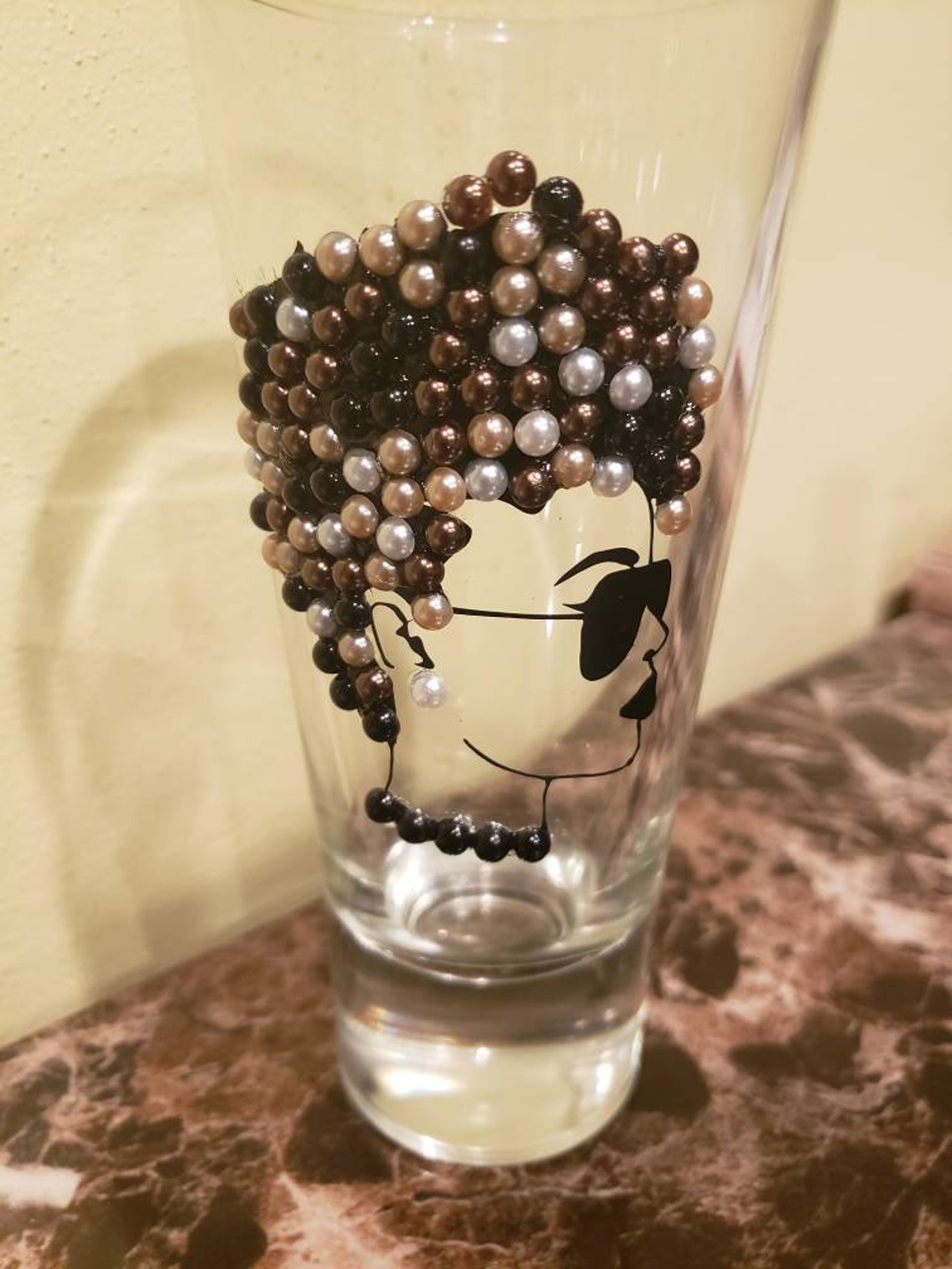 Custom African Inspired Glasses - Stemless Wine Glasses - Personalized ...
