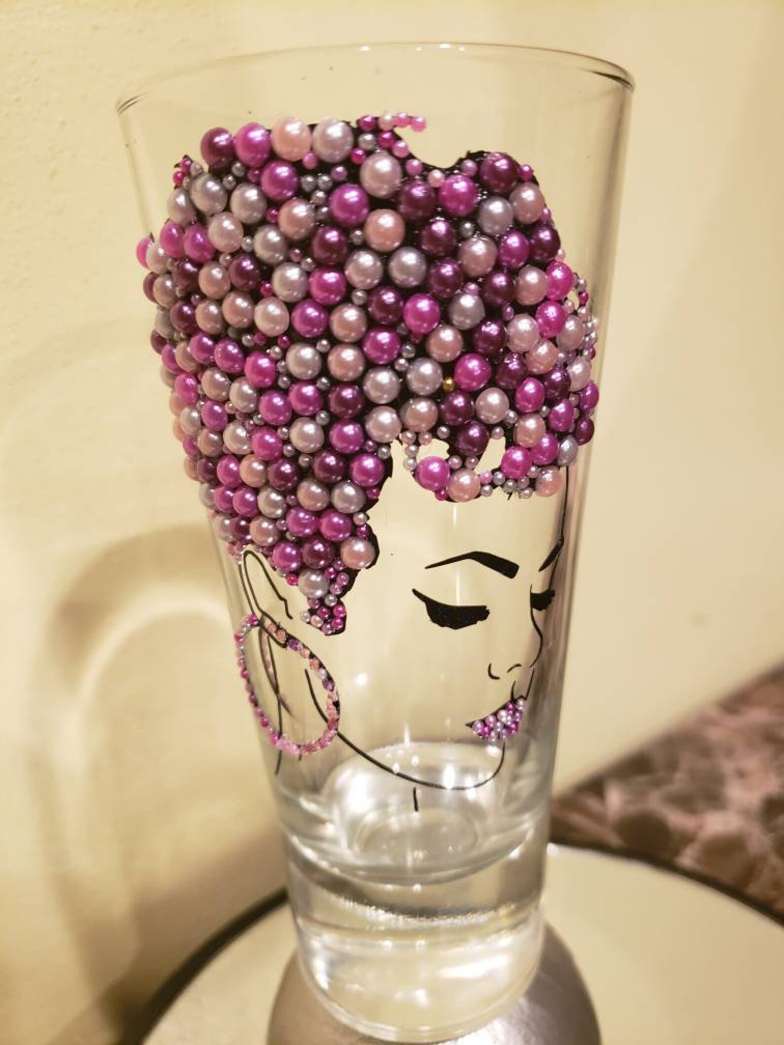 Custom African Inspired Glasses - Stemless Wine Glasses - Personalized ...