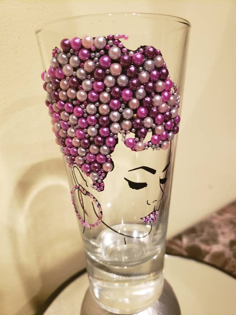 Custom African Inspired Glasses Stemless Wine Glasses Personalized ...