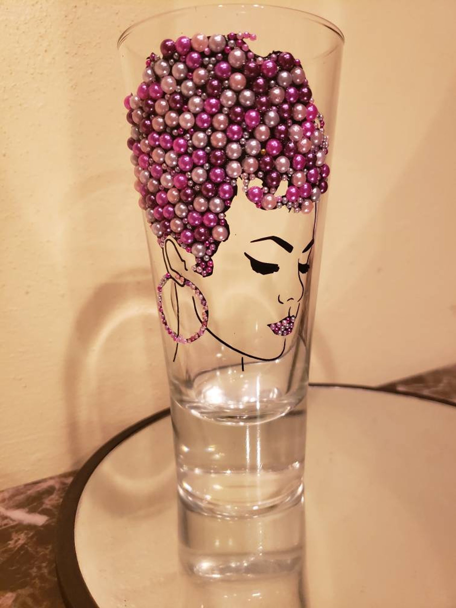 Custom African Queen Stemless Wine Glass – Bling Glassware - Etsy